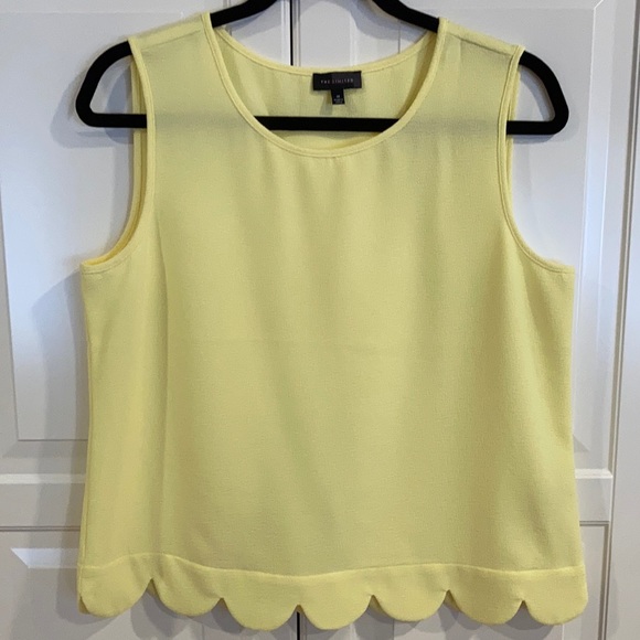 The Limited | Tops | The Limited Medium Pale Neon Yellow Cropped Tank ...